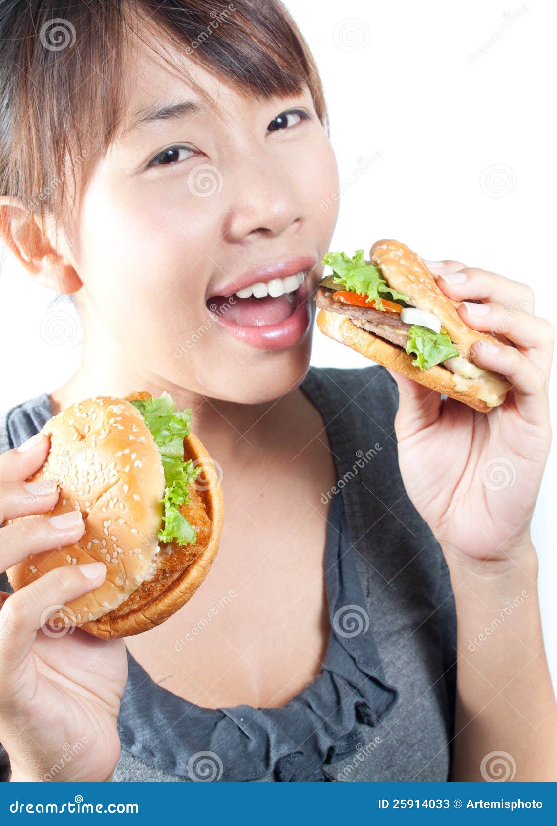 Enjoy eating stock image. Image of female, dinner, delicious - 25914033