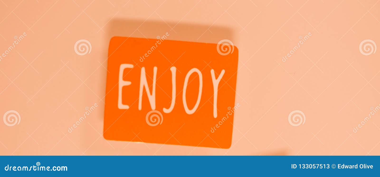 Enjoy Greetings Message Tag Stock Image - Image of label, love: 133057513