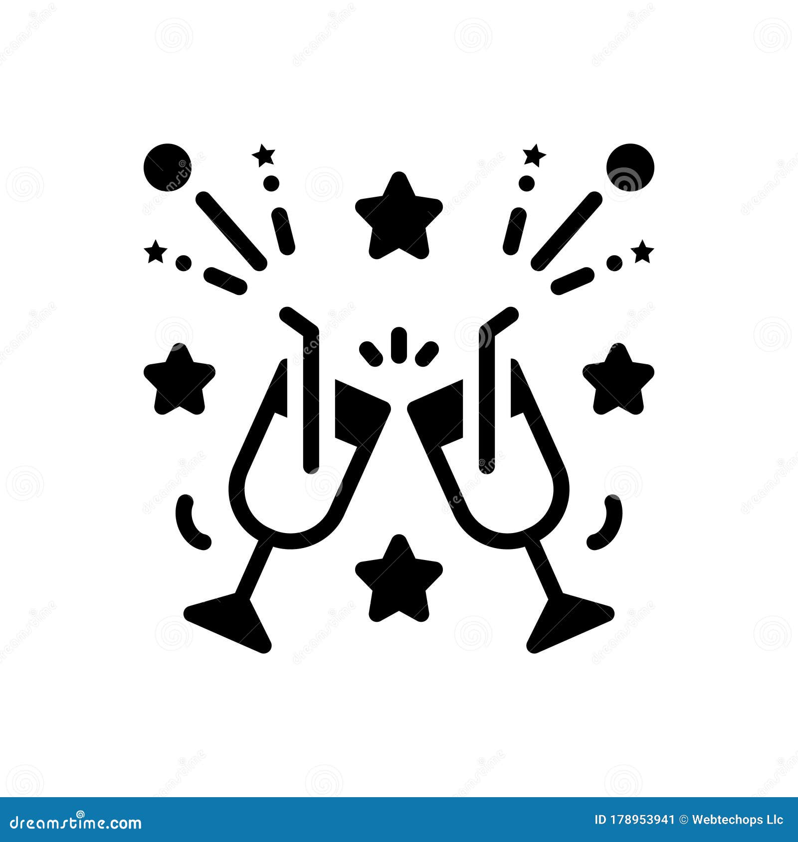Black Solid Icon for Enjoy, Delight and Enjoyment Stock Vector ...