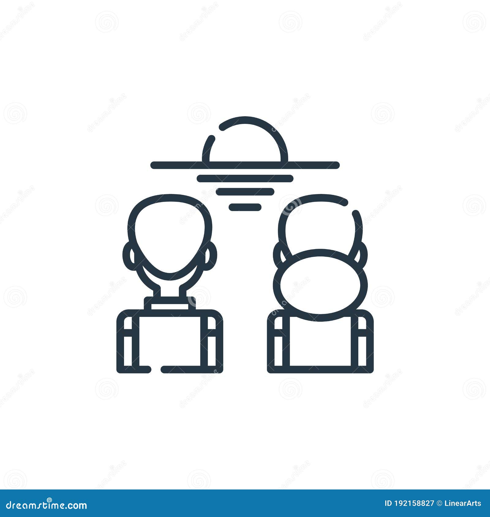 Enjoy Icon Vector from Friendship Concept. Thin Line Illustration of ...