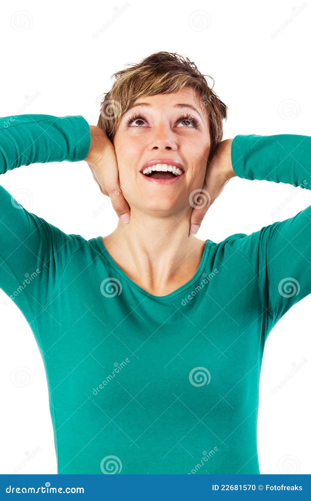 Enjoy life stock photo. Image of lady, face, holding - 22681570