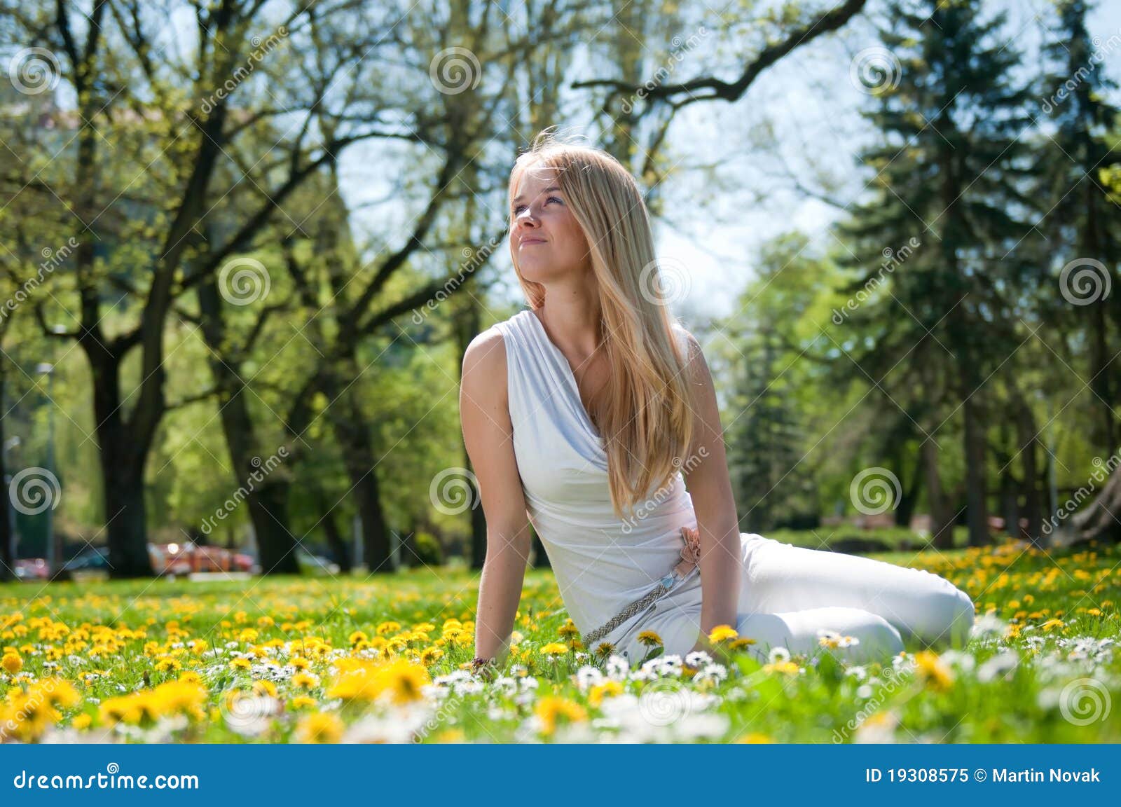 Enjoy Life - Happy Young Woman Stock Image - Image of green, person ...