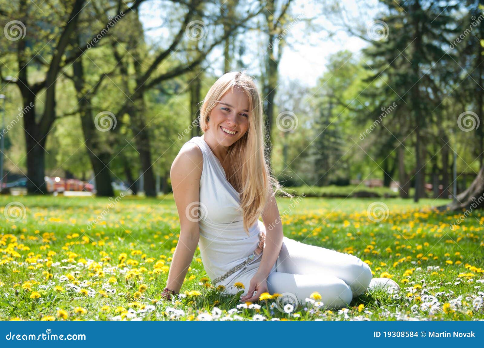 Enjoy Life - Happy Young Woman Stock Photo - Image of relax, blooming ...