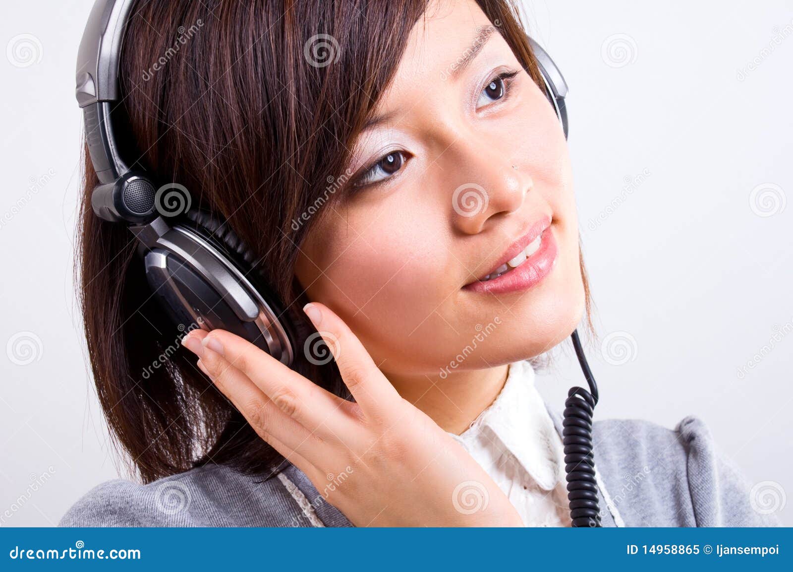 Enjoy listening music stock image. Image of attitude - 14958865