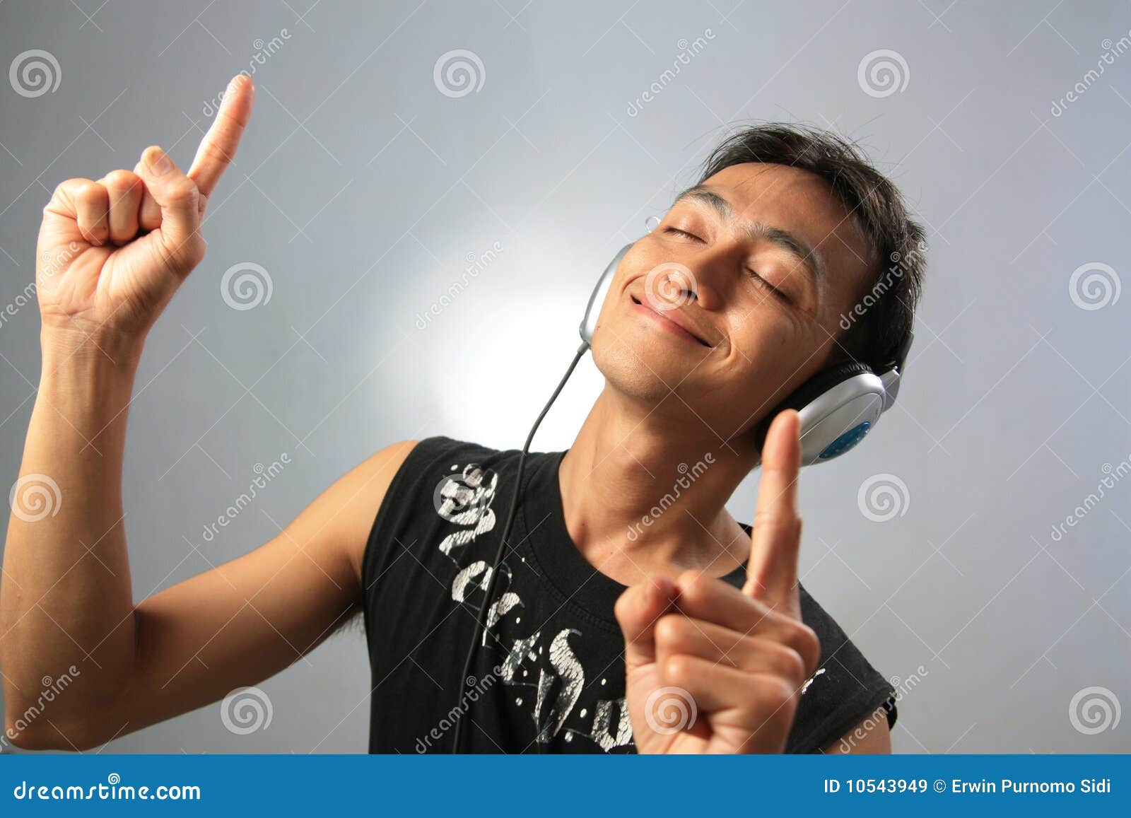 Enjoy music stock image. Image of audio, listen, music - 10543949