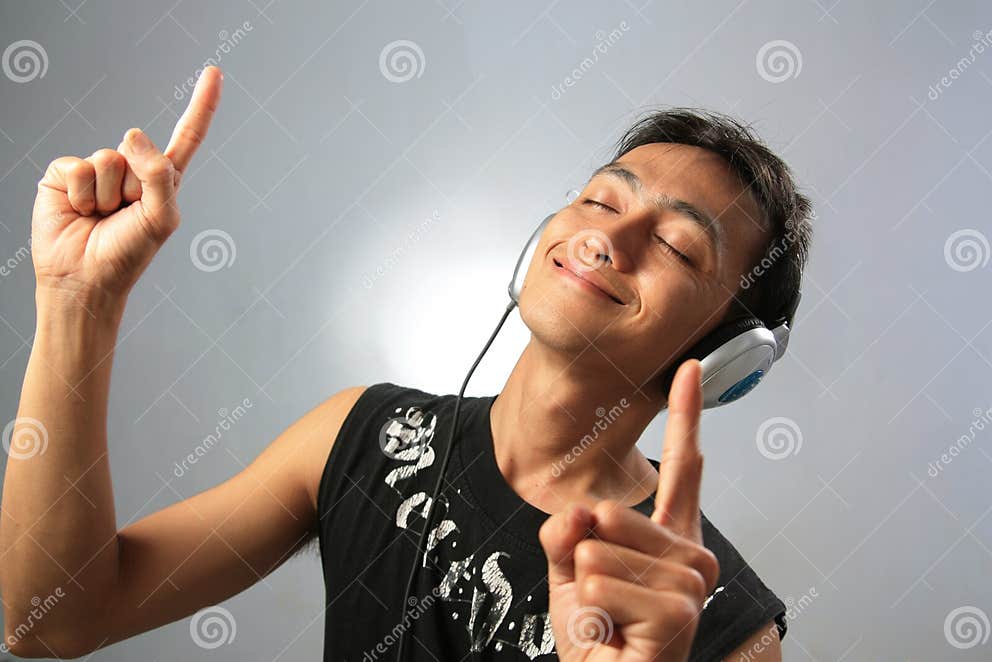 Enjoy music stock image. Image of audio, listen, music - 10543949