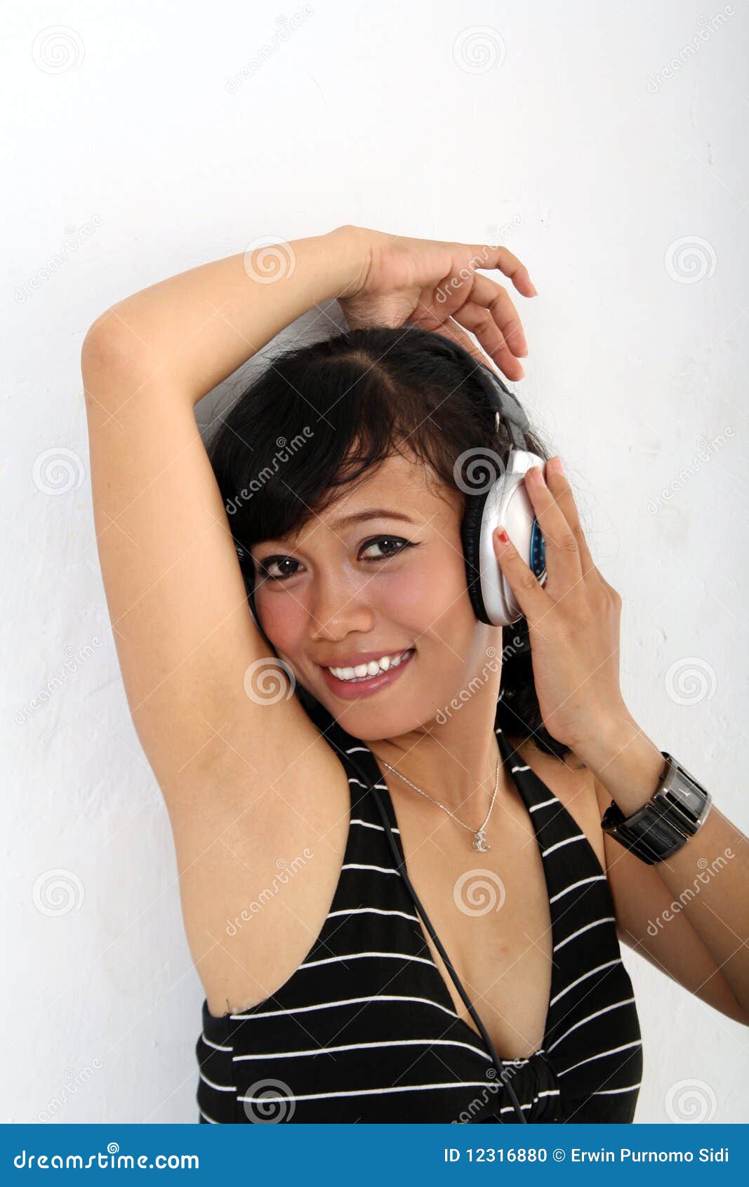 Enjoy music stock photo. Image of enjoy, earphones, good - 12316880