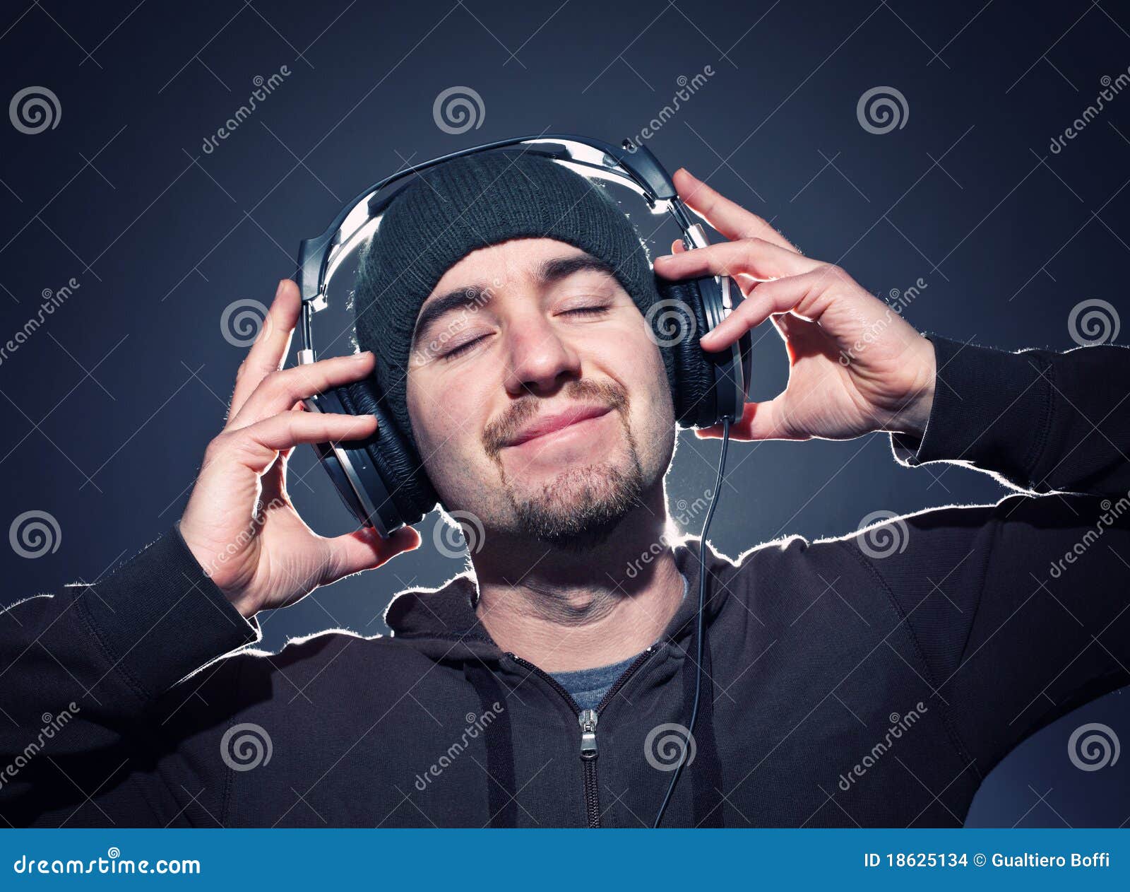 Enjoy the music stock photo. Image of wear, casual, music - 18625134