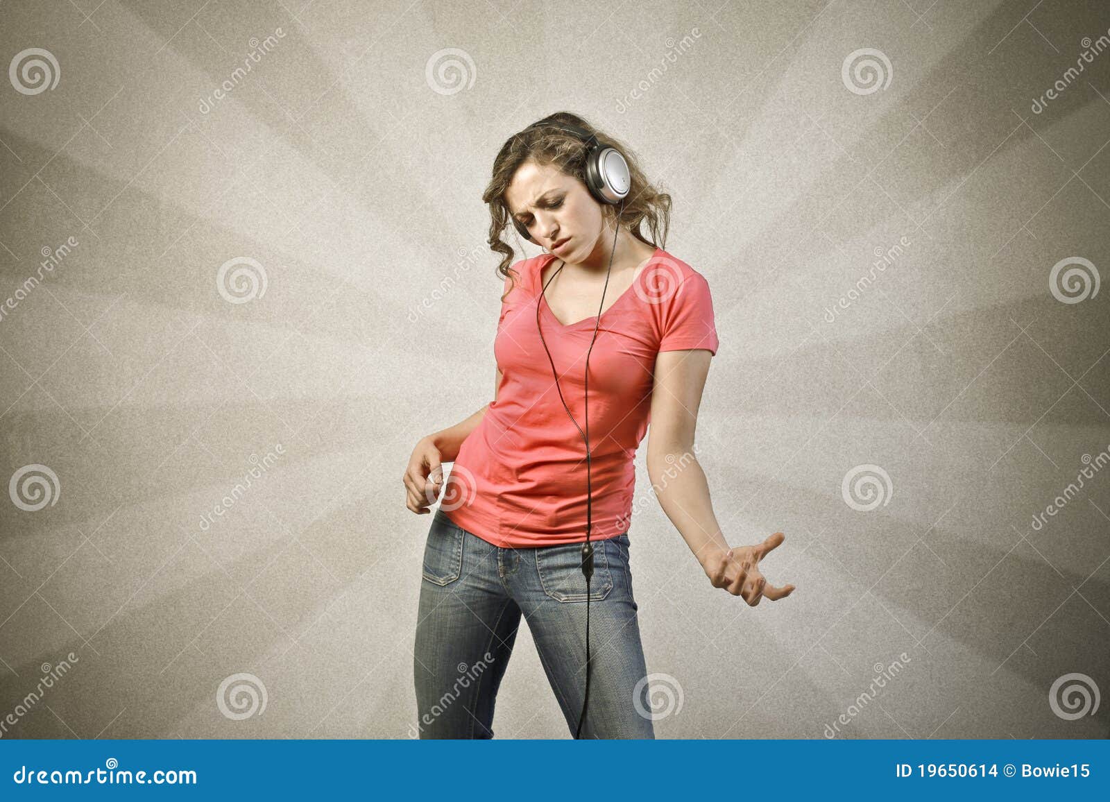 Enjoy music stock photo. Image of song, girl, sound, imagination - 19650614