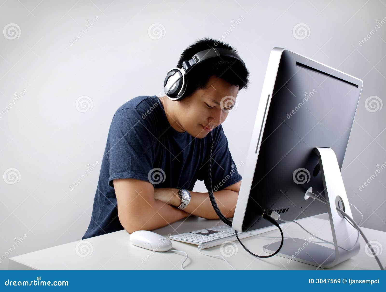 Enjoy the music stock image. Image of adult, malay, professional - 3047569