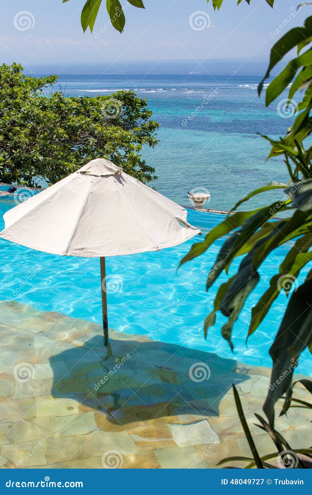 Enjoy the Ocean View Infinity Pool on Vacation Stock Image - Image of ...
