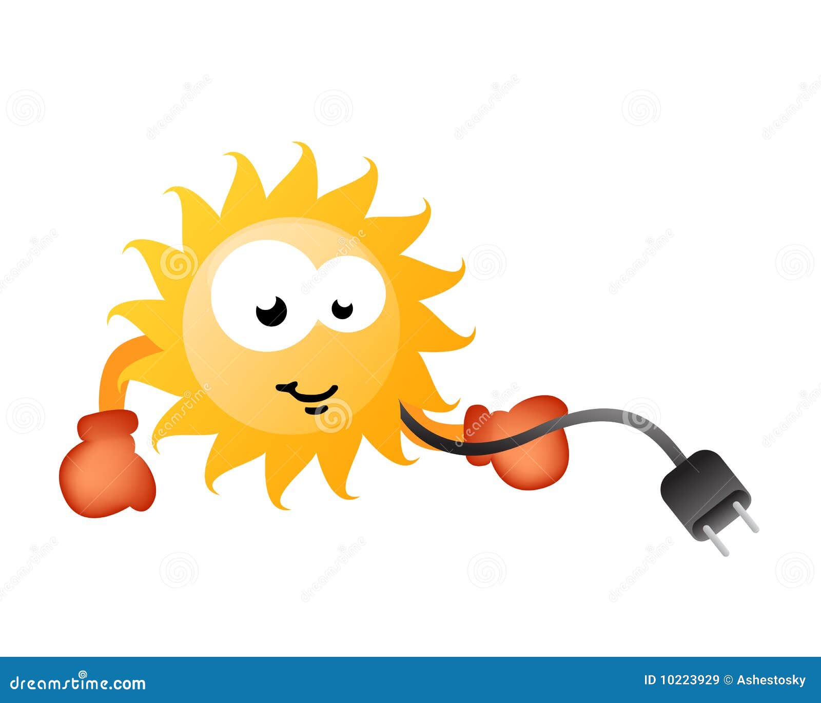Enjoy Solar Energy Comic Character Stock Vector - Illustration of kids ...