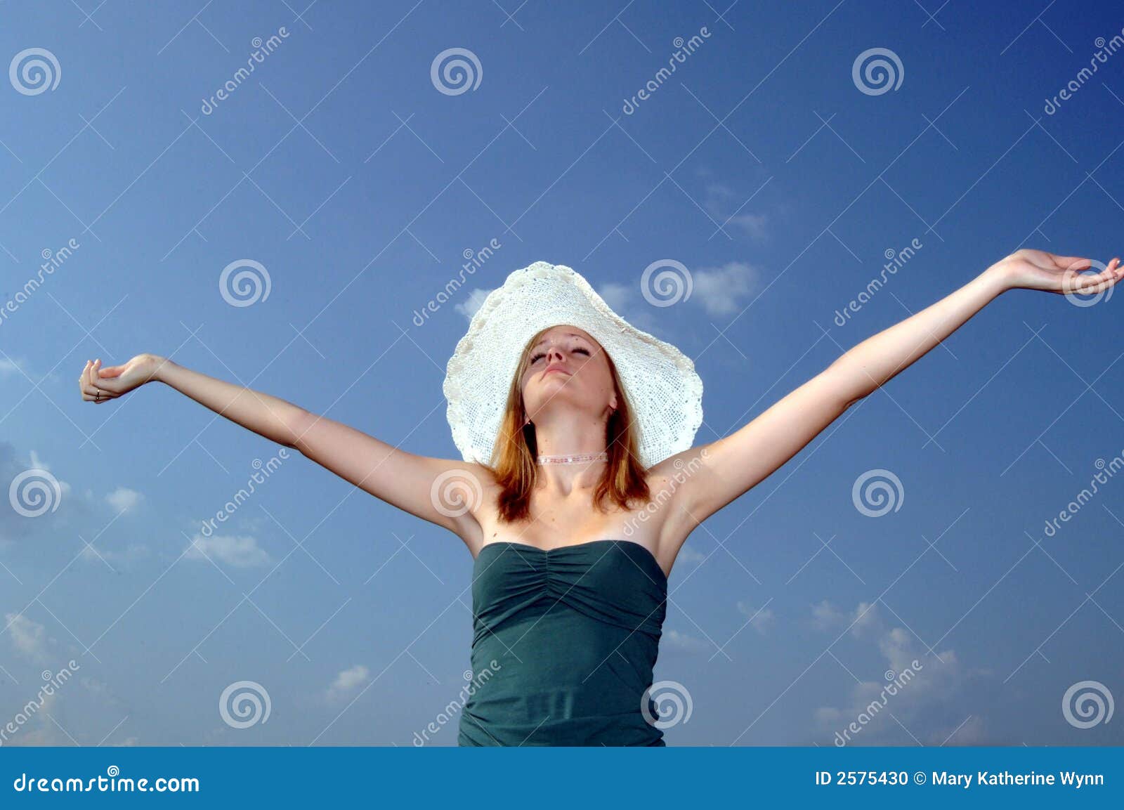 Enjoy summer sun stock photo. Image of breeze, happy, peace - 2575430