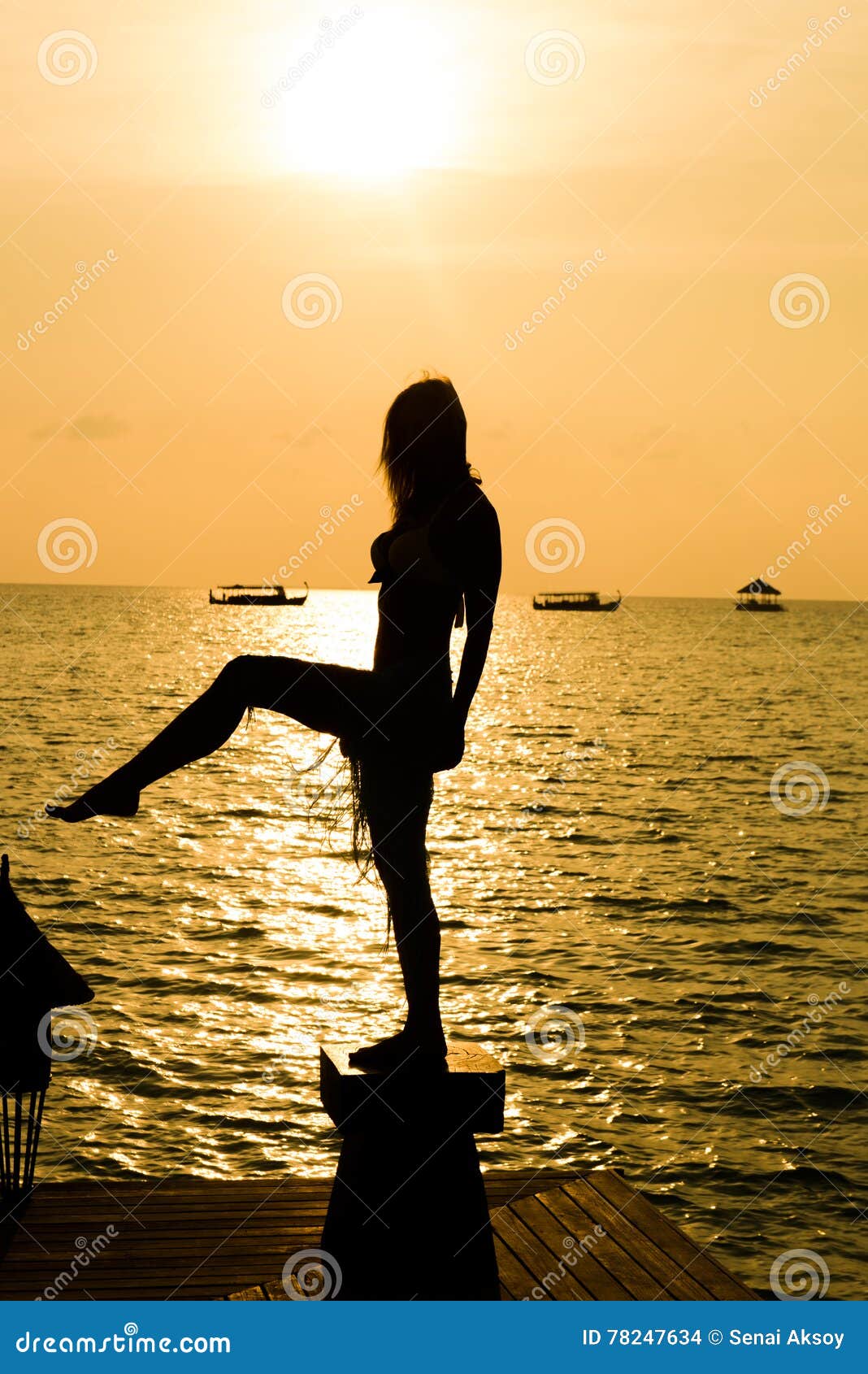 Enjoy the sunset stock photo. Image of beach, water, ocean - 78247634