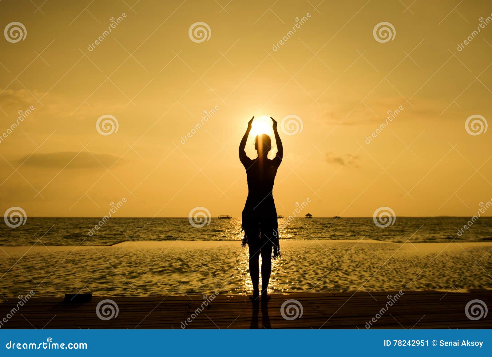 Enjoy the sunset stock image. Image of horizon, female - 78242951