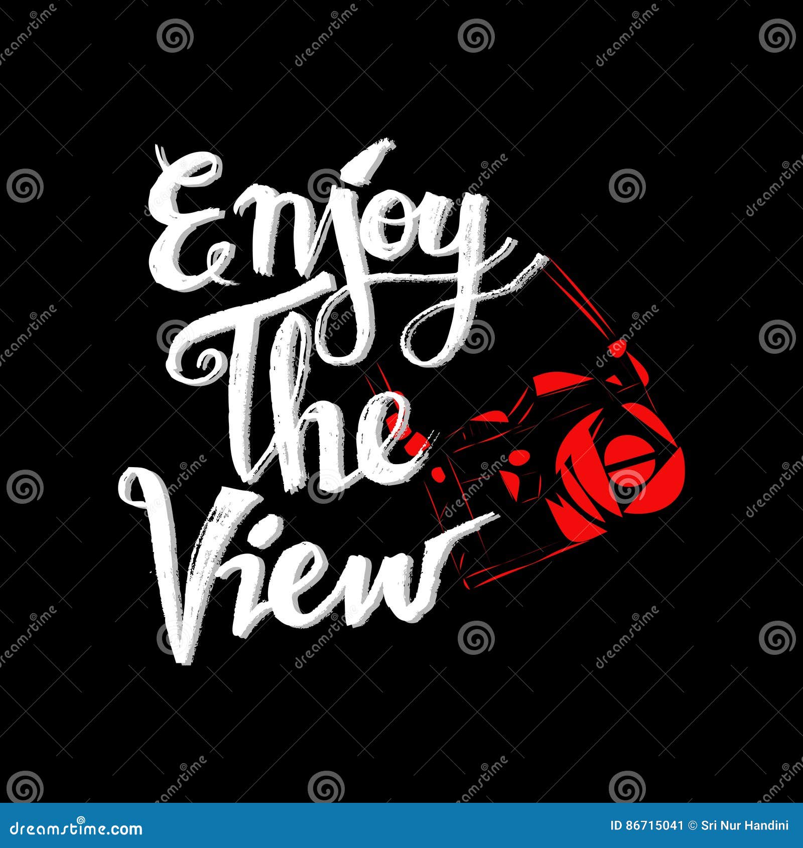 Enjoy the view. stock illustration. Illustration of equipment - 86715041