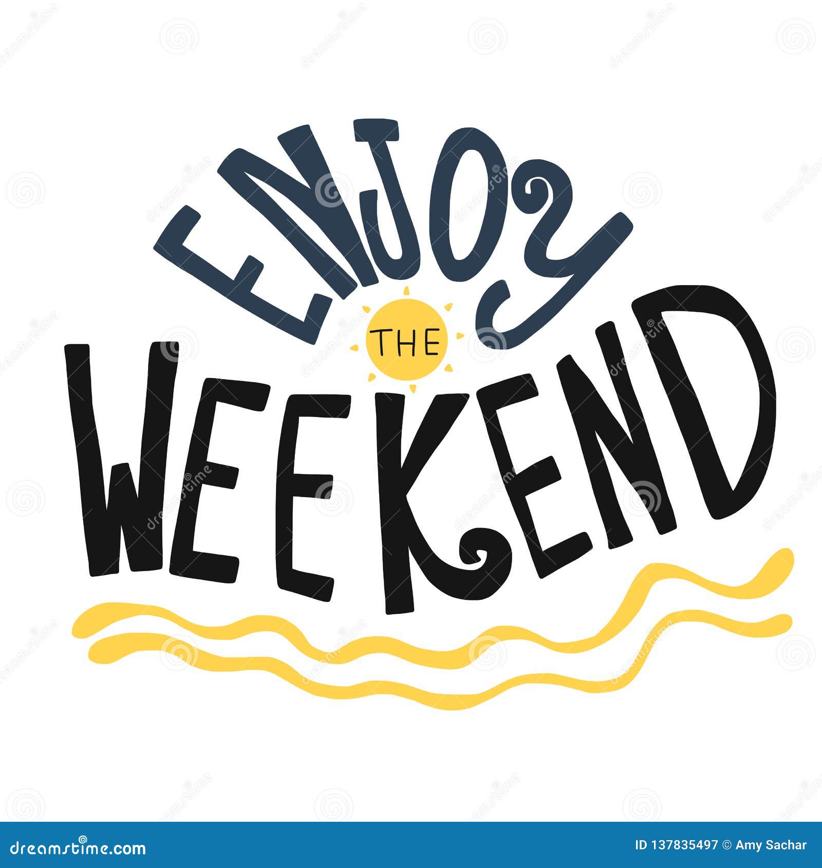 Weekend Word Concepts Banner Vector Illustration | CartoonDealer.com ...