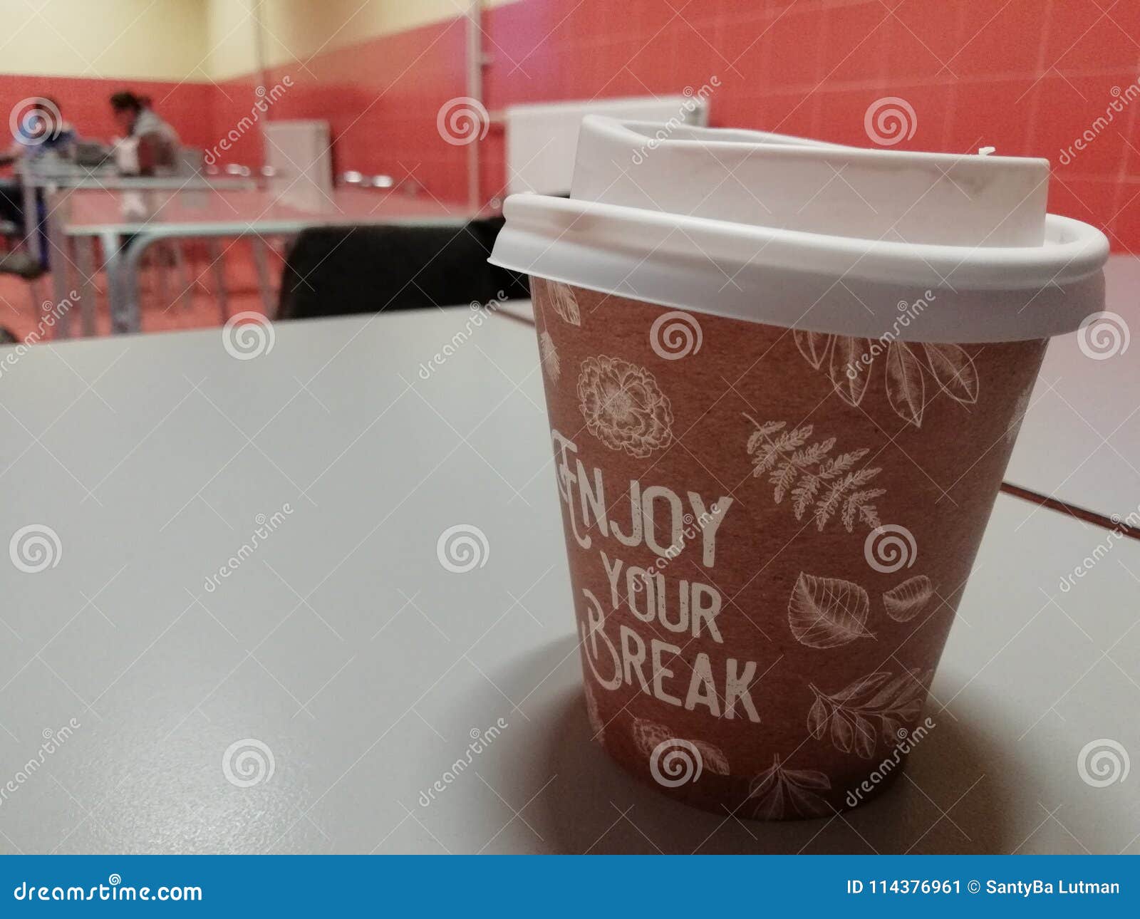 Enjoy your break stock image. Image of break, table - 114376961