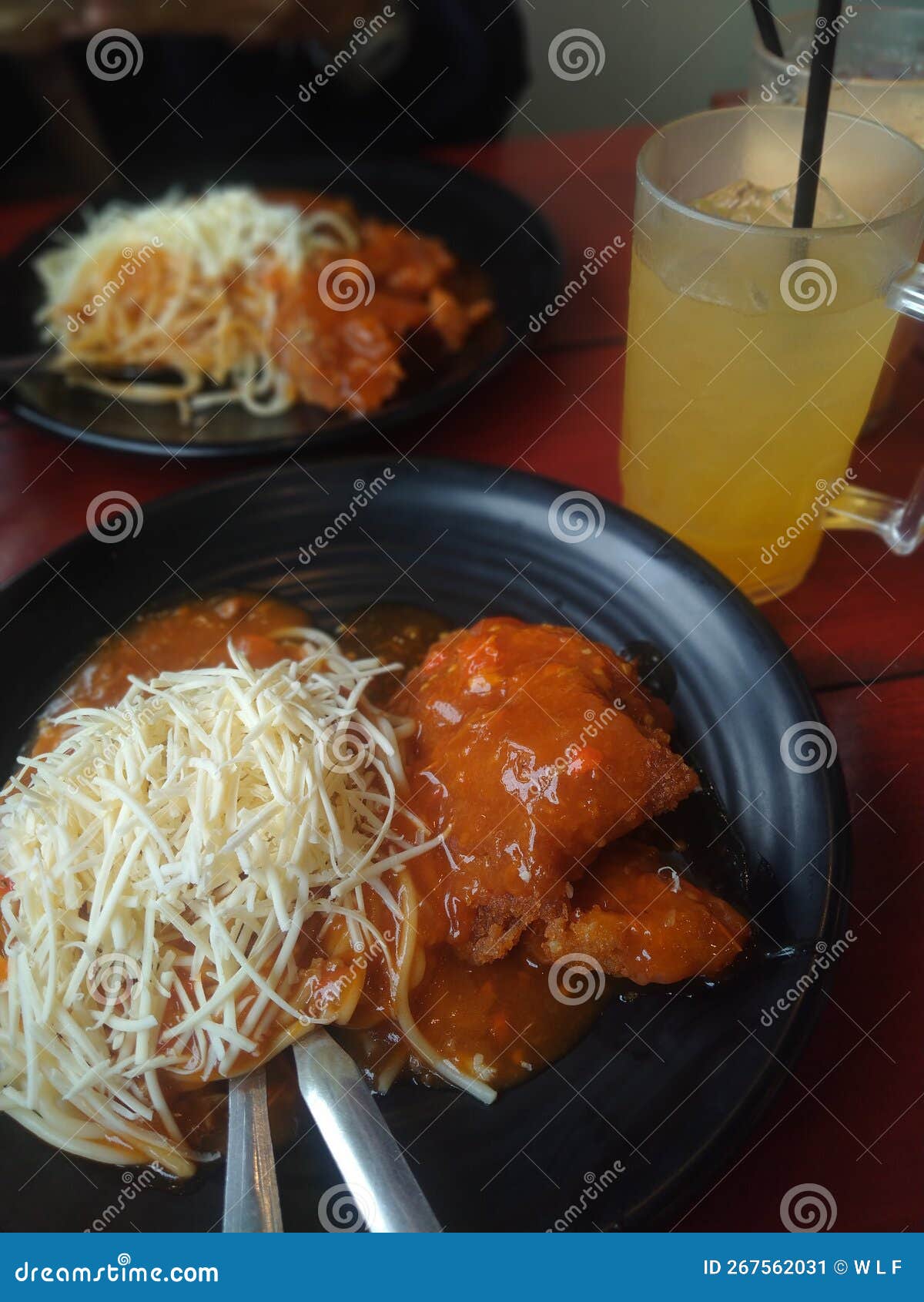 Enjoy your lunch stock image. Image of noodle, meat - 267562031