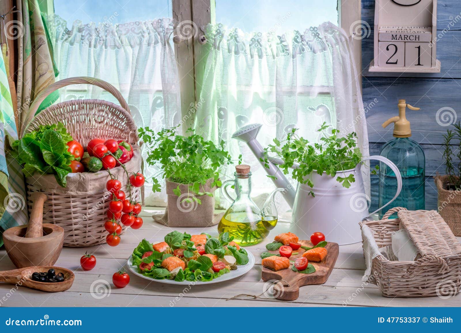 Enjoy your spring kitchen stock image. Image of cuisine - 47753337