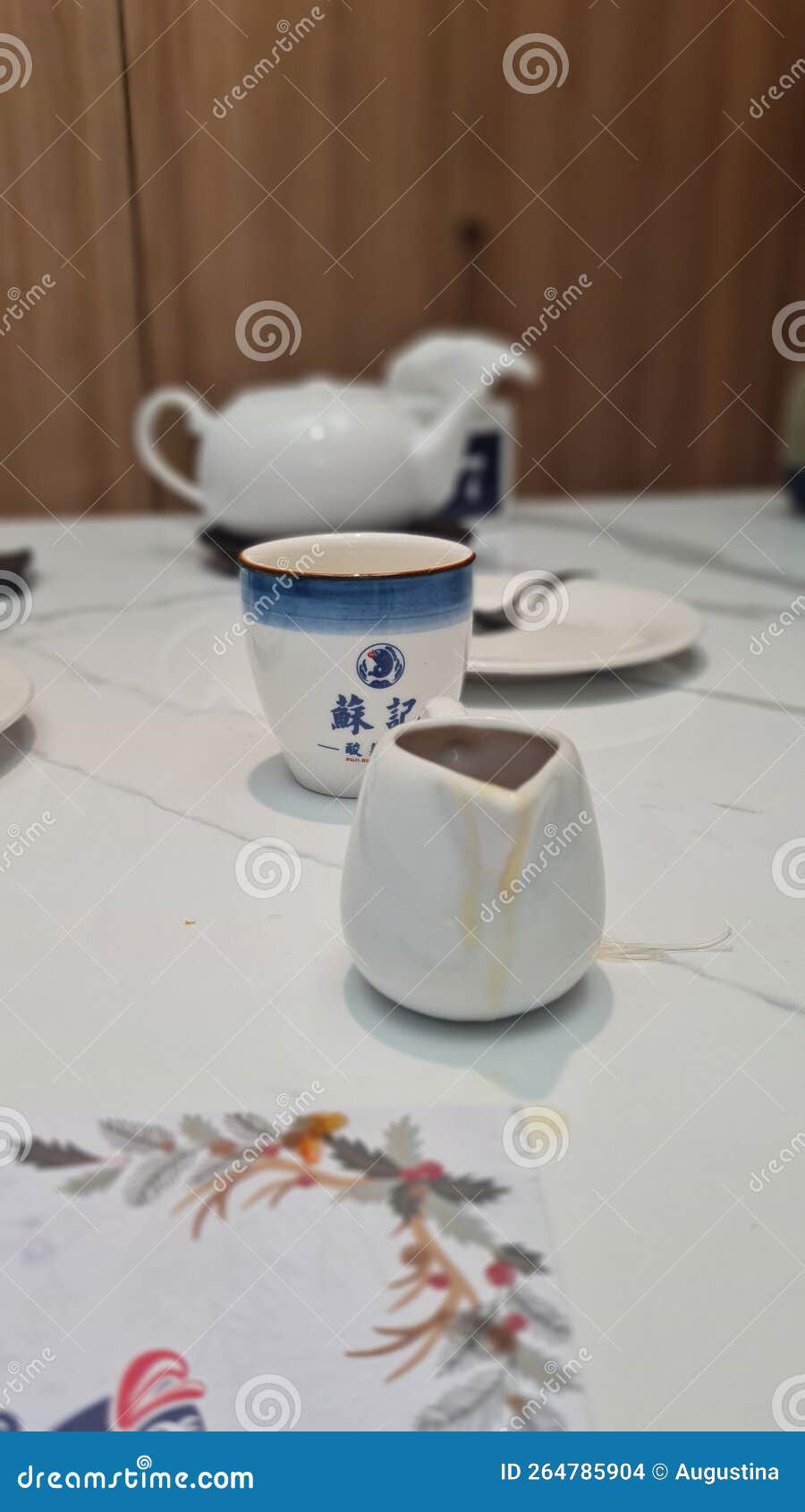 Enjoy your tea time.. stock photo. Image of enjoy, blue - 264785904