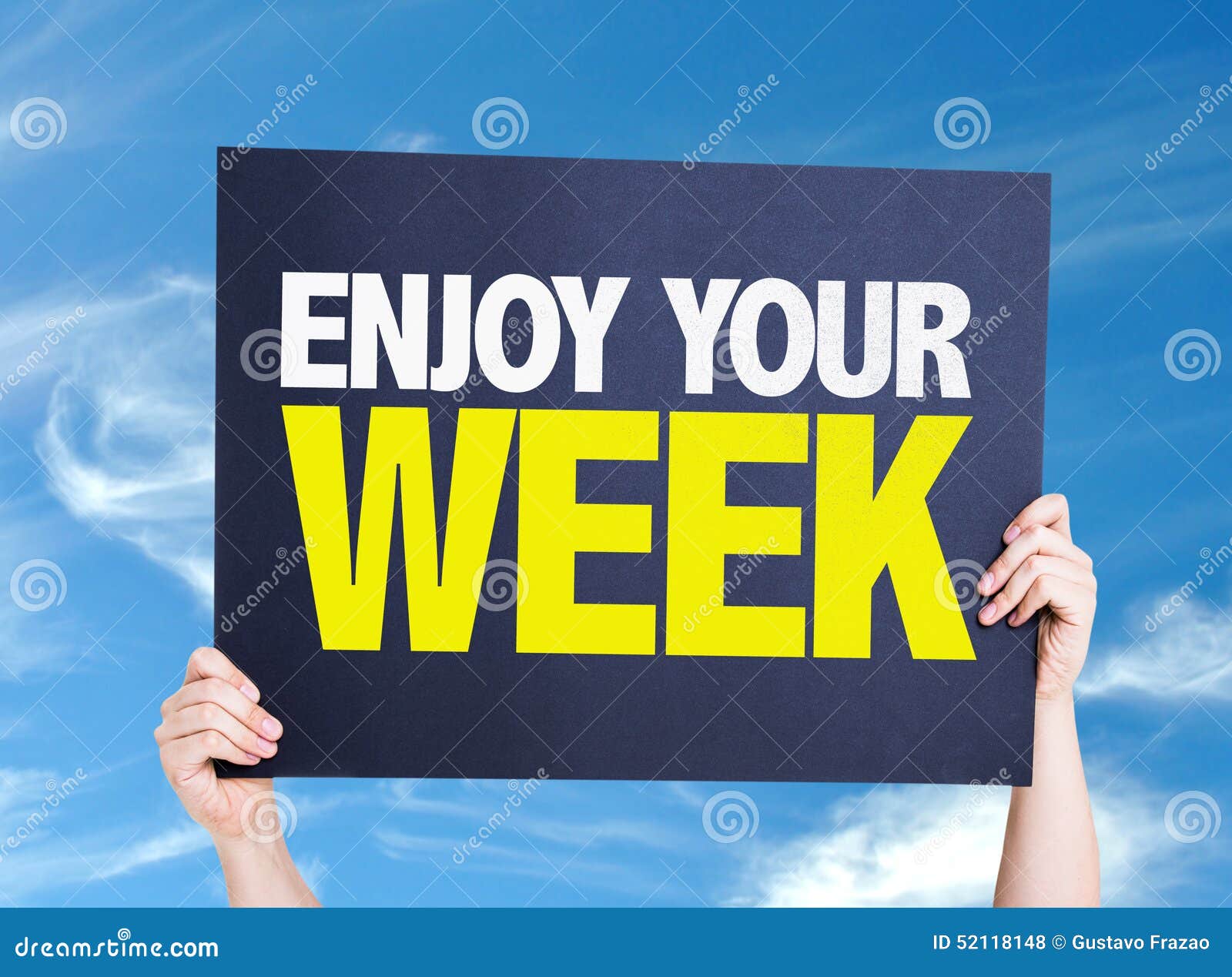 Enjoy Your Week Heart Shaped Note Royalty-Free Stock Photo ...
