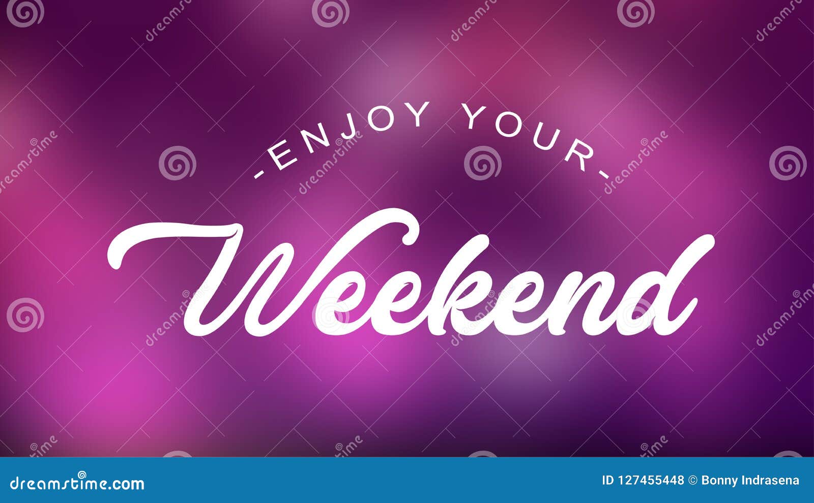 Enjoy Your Weekend Quote on Elegant Background Stock Vector ...