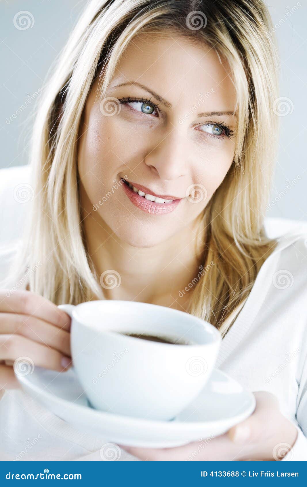 Enjoying coffee stock photo. Image of glowing, carefree - 4133688