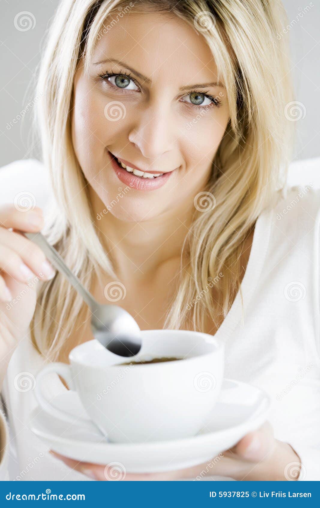 Enjoying coffee stock image. Image of casual, coffee, vertacal - 5937825