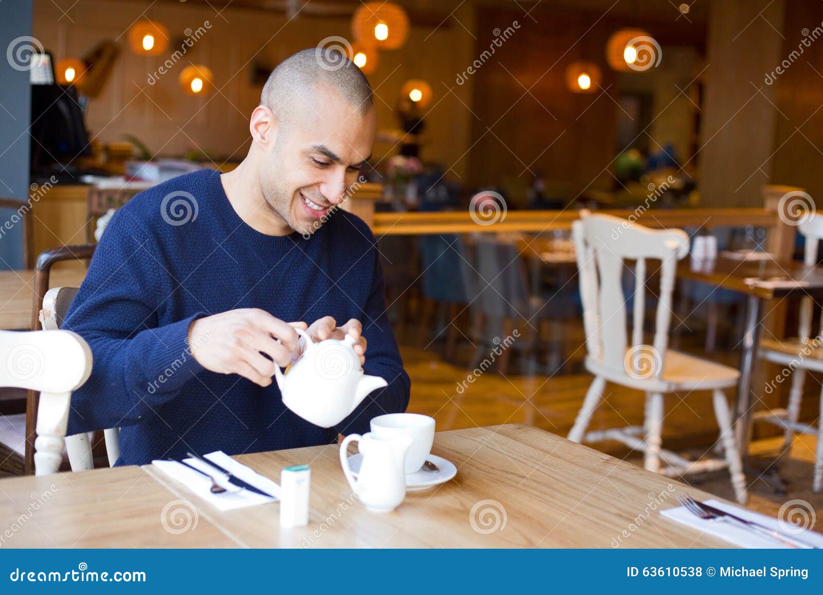Enjoying a cup of tea stock photo. Image of leisure, pleasure - 63610538