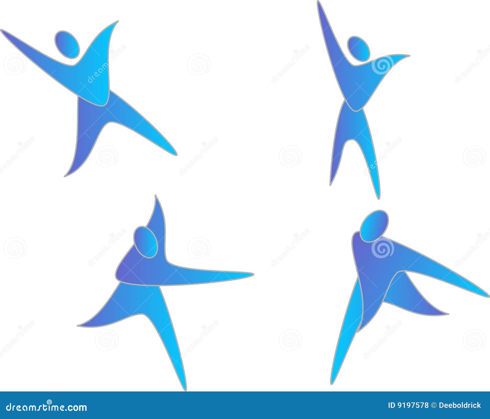 Enjoying Life stock vector. Illustration of hair, dancer - 9197578