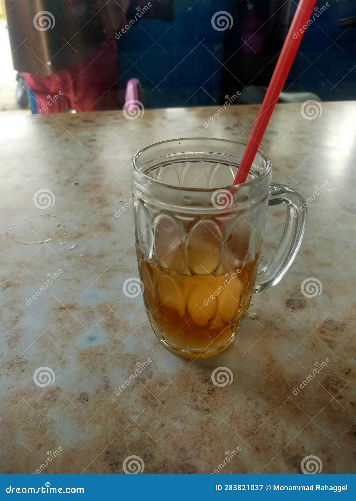 Enjoying Life by Drinking Ice Tea Stock Image - Image of drinking, life ...