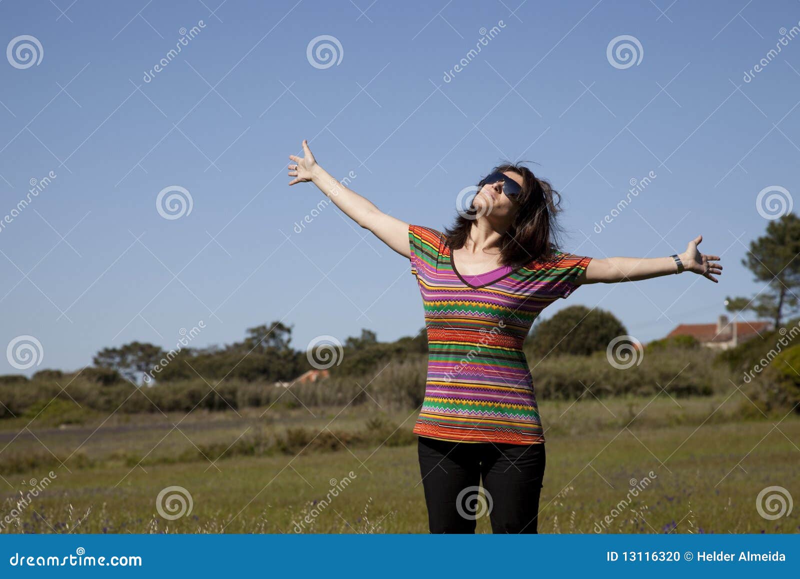 Enjoying Life in the Spring Stock Photo - Image of adult, flower: 13116320