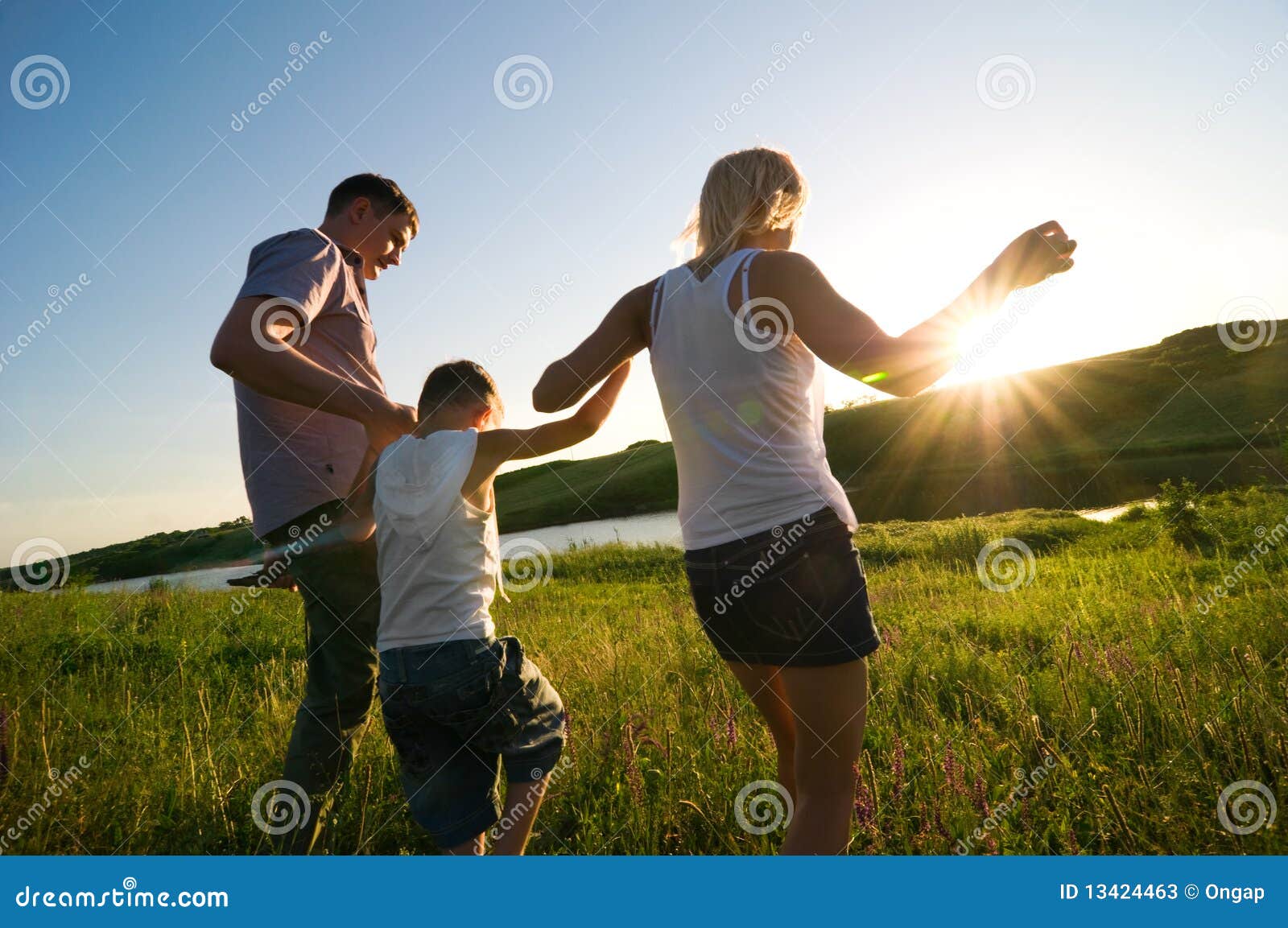 Enjoying the life together stock image. Image of portrait - 13424463