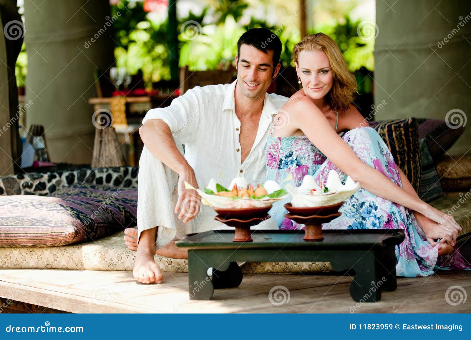 Enjoying Lunch stock image. Image of smiling, lifestyle - 11823959