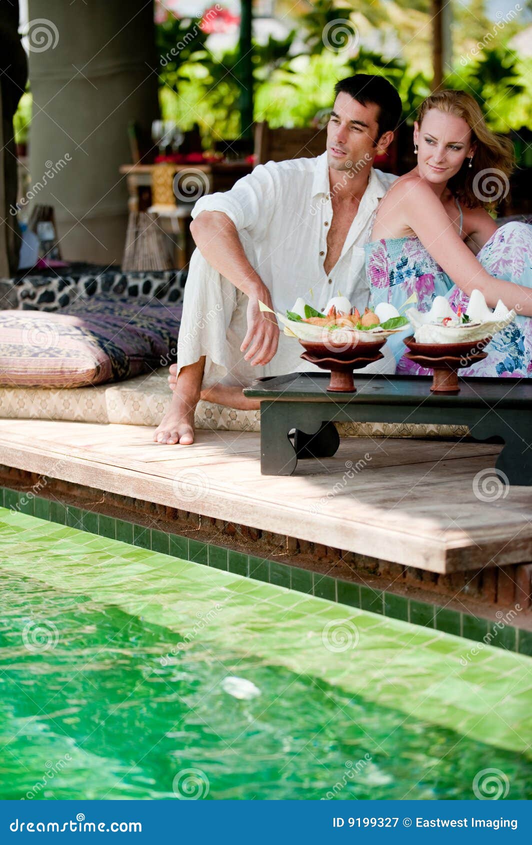 Enjoying Lunch stock image. Image of relaxed, cheerful - 9199327