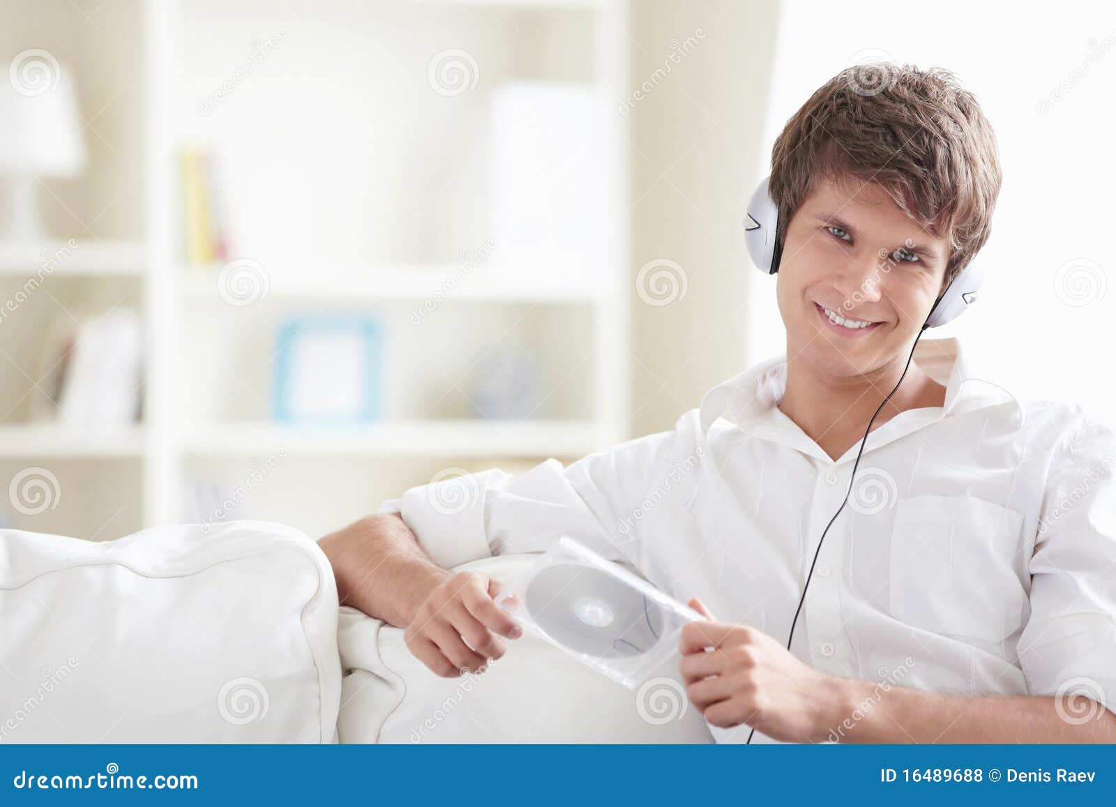 Enjoying the music stock photo. Image of looking, happiness - 16489688