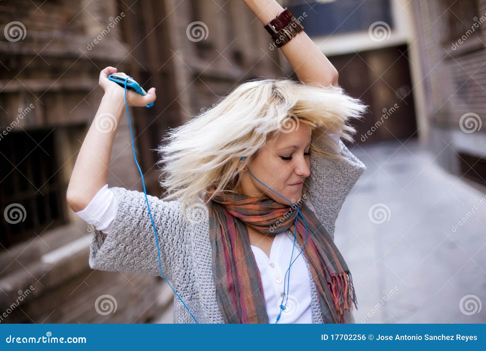 Enjoying music stock photo. Image of beautiful, entertainment - 17702256