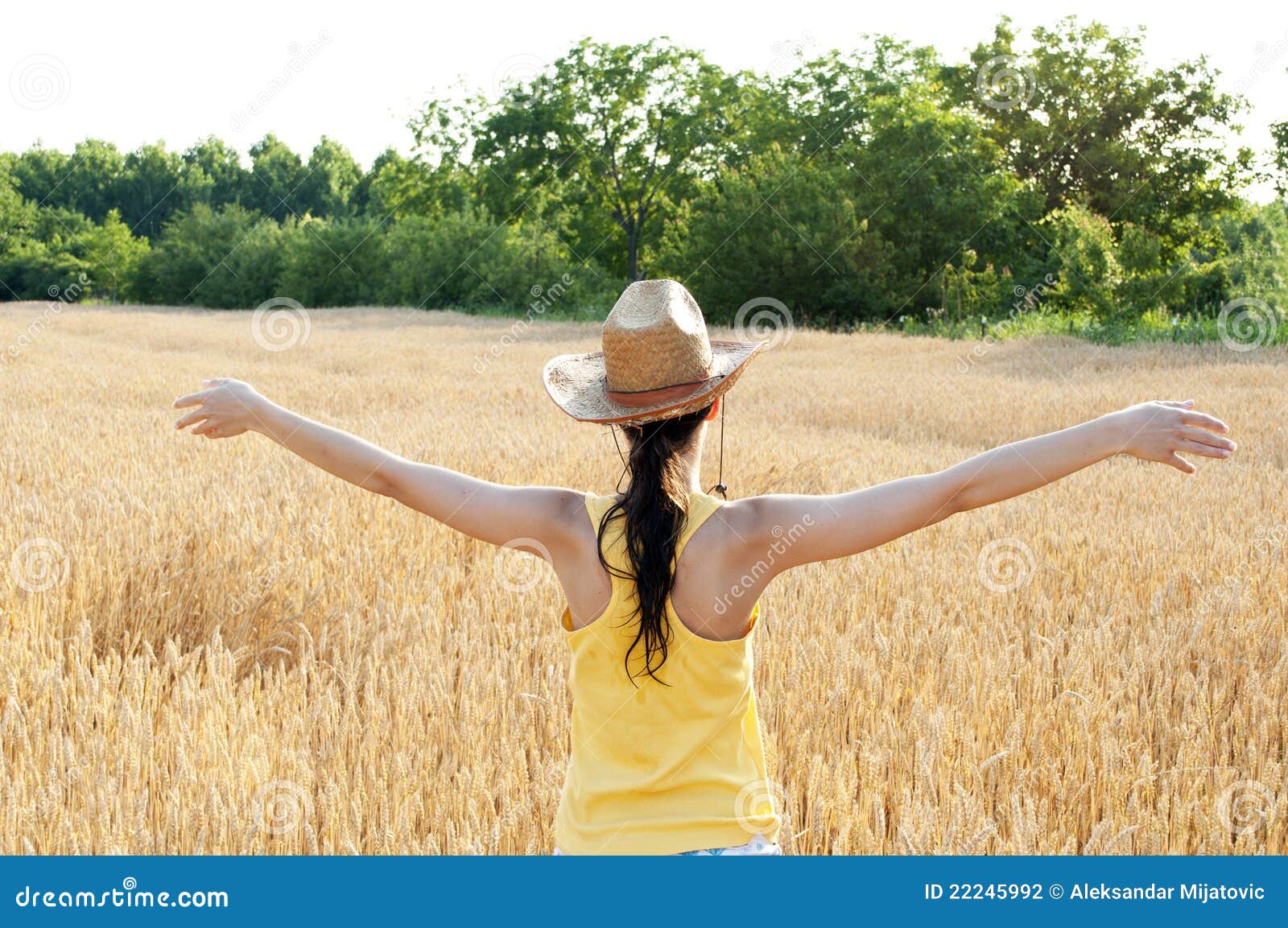 Enjoying the nature stock photo. Image of person, human - 22245992