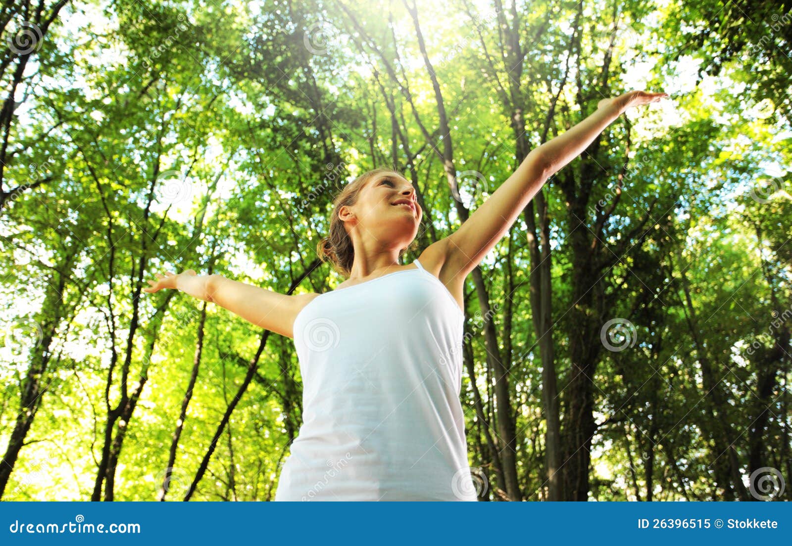 Enjoying the nature stock image. Image of leisure, female - 26396515