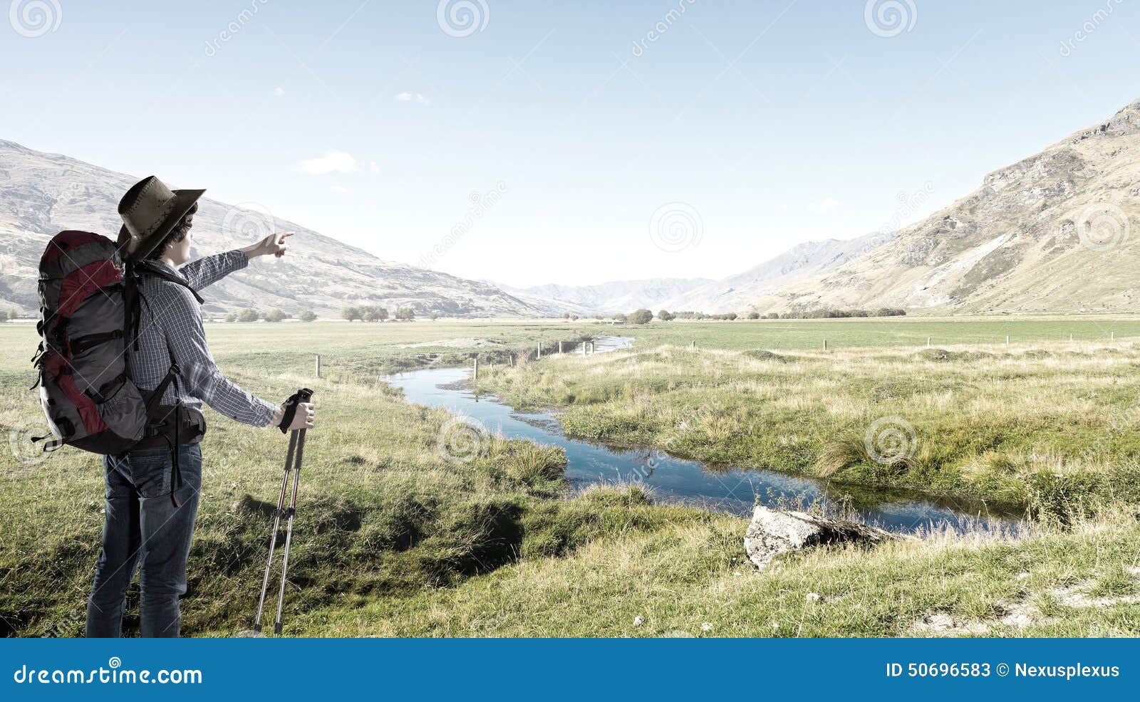 Enjoying Nature Wilderness! Stock Image - Image of hiker, recreation ...