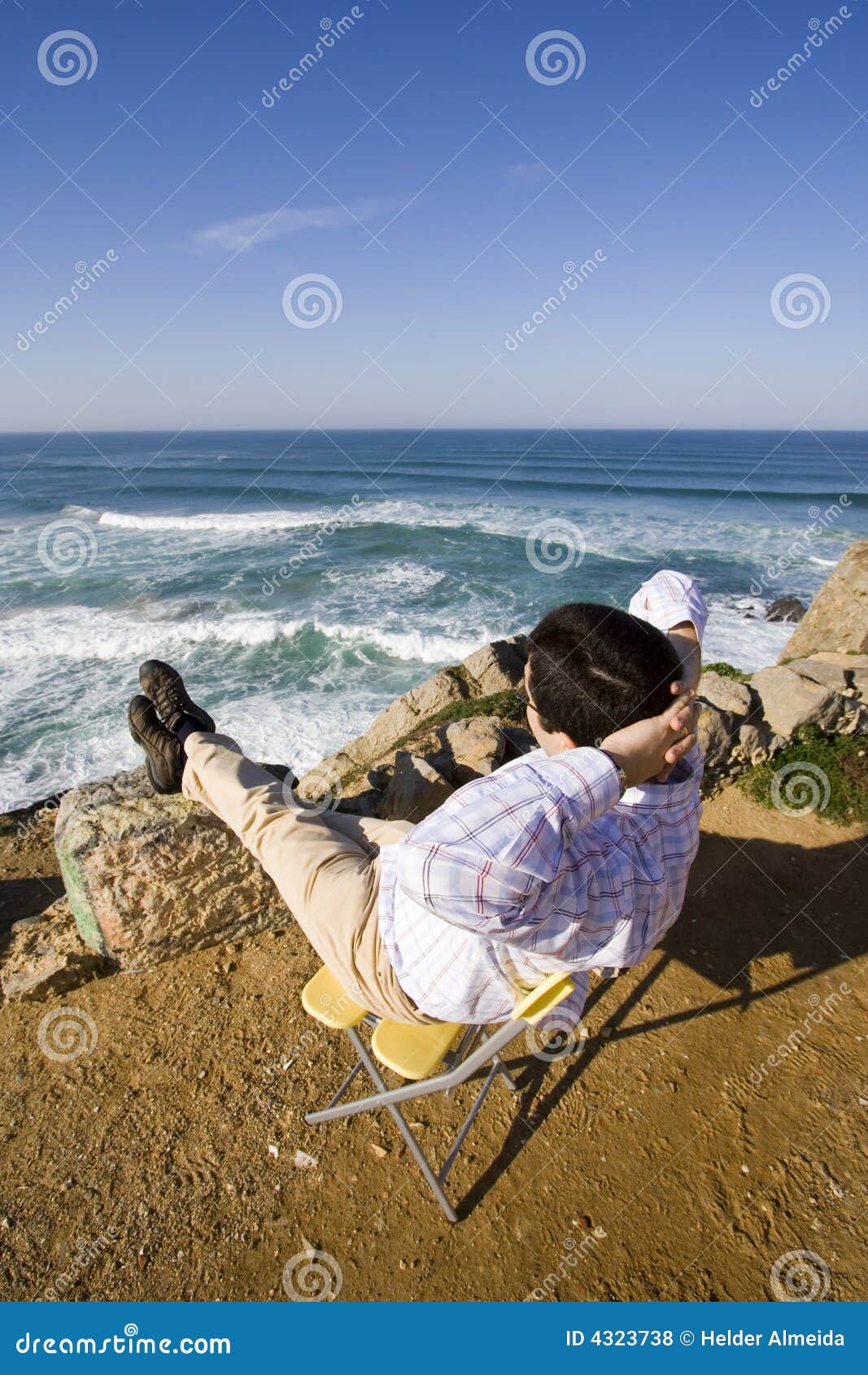 Enjoying the Ocean view stock photo. Image of outdoor - 4323738