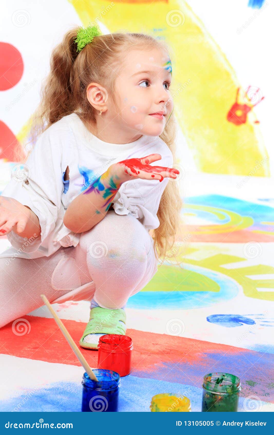 Enjoying painting stock image. Image of paper, drawing - 13105005