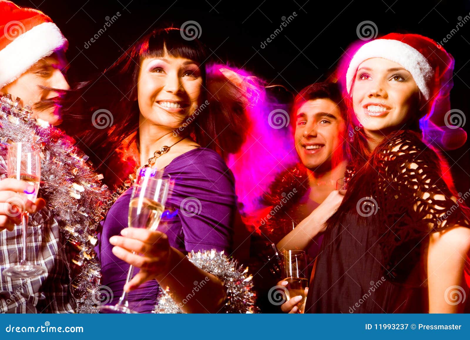Enjoying party stock image. Image of christmas, company - 11993237