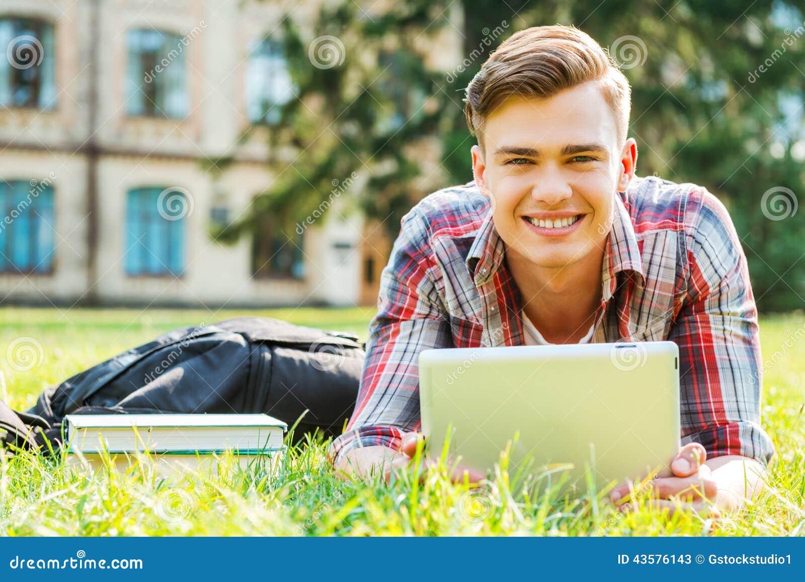 Enjoying student life. stock image. Image of attractive - 43576143