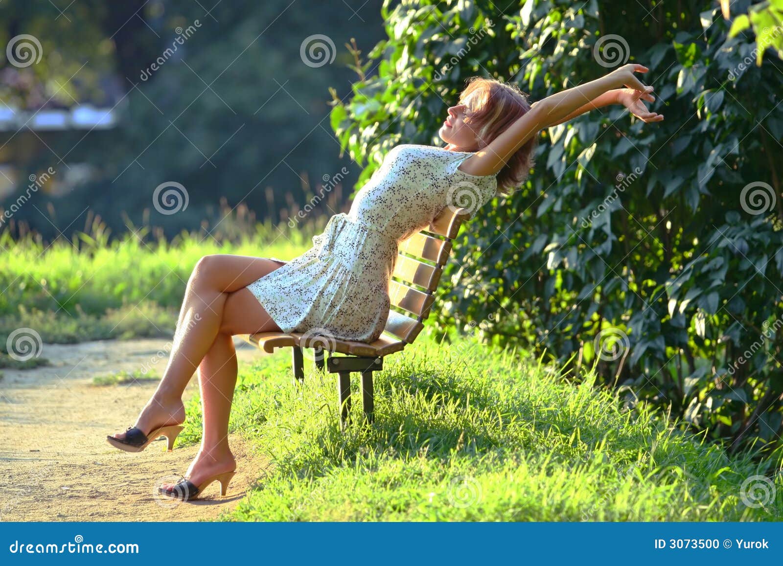 Enjoying the sun stock photo. Image of happiness, fresh - 3073500
