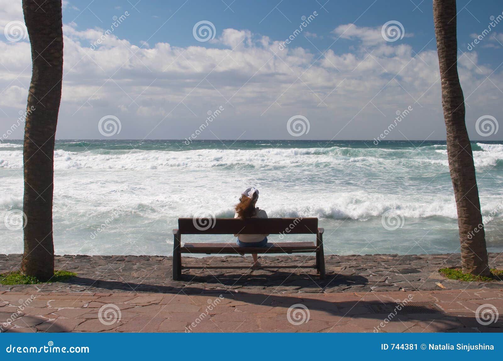 Enjoying the view stock image. Image of island, coast, holiday - 744381