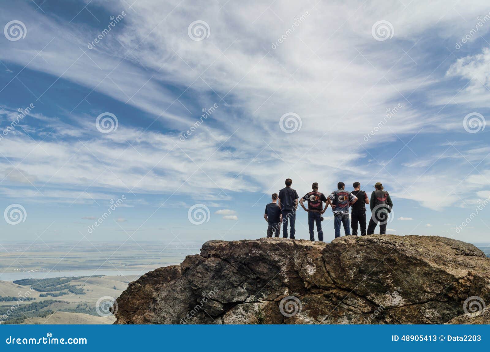 Man looking into distance editorial stock photo. Image of panorama ...