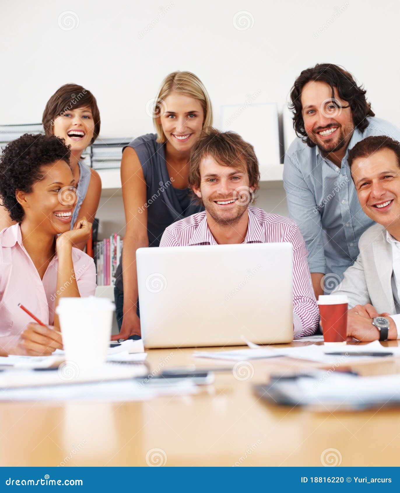 Enjoying the work stock photo. Image of girl, male, person - 18816220