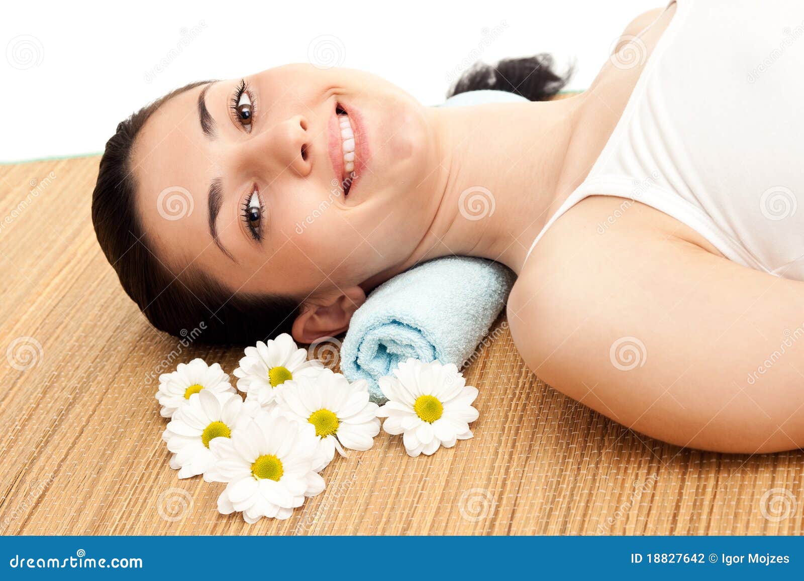 Enjoyment in spa salon stock photo. Image of horizontal - 18827642